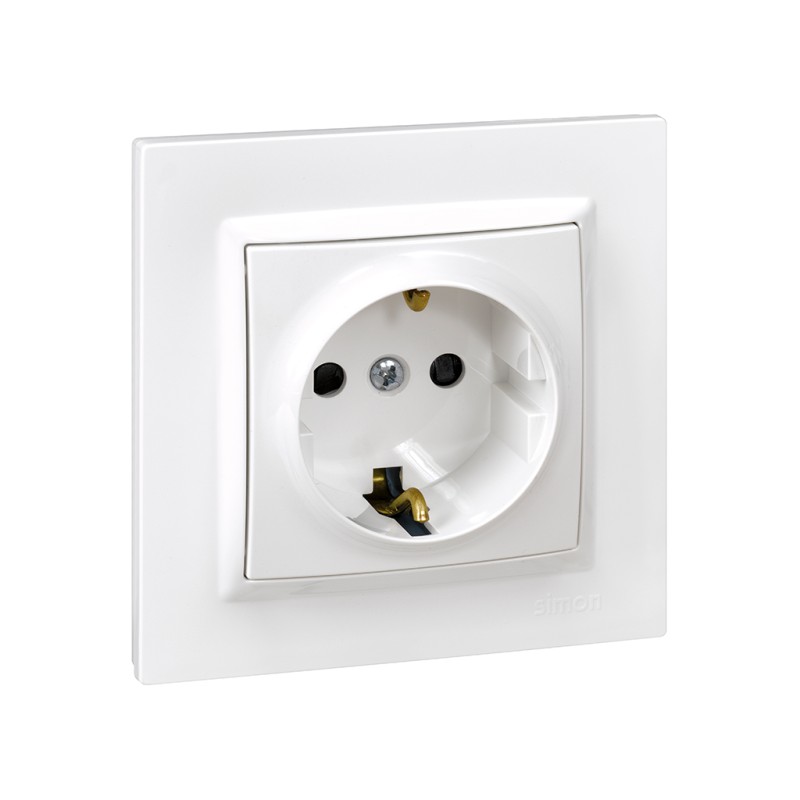 Endolls Schuko Simon sèrie 10 blanc
